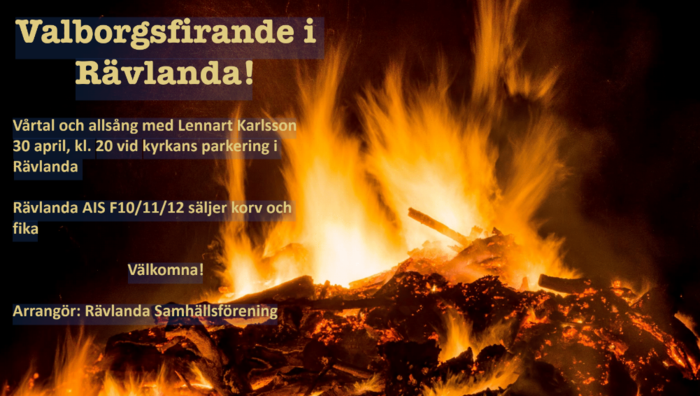 Valborgsfirande 2022 :: Rävlanda samhällsförening